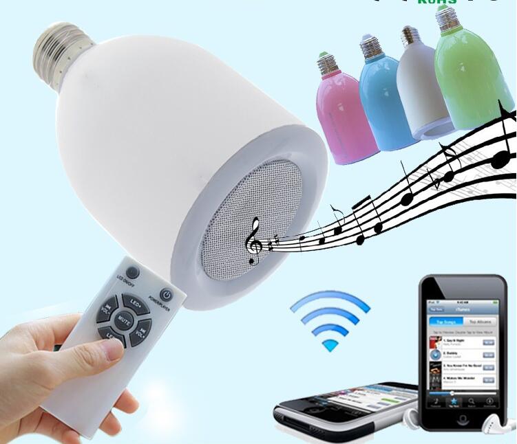 BL04 RGBW LED Lampe mit Bluetooth-Steuerung und Mini-Bluetooth-Laut...